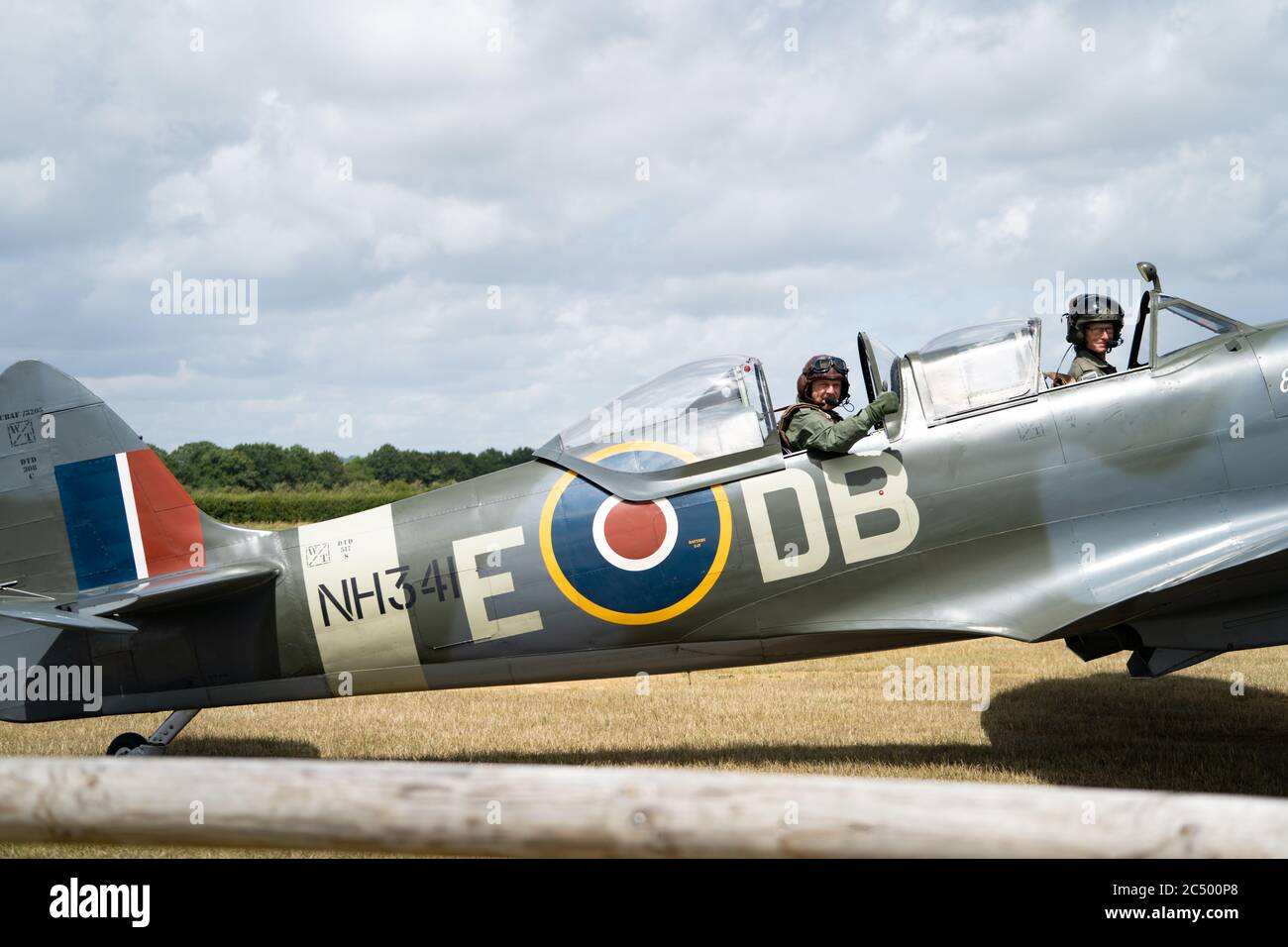A passenger flight in a Supermarine Spitfire IX at Aero Legends ...