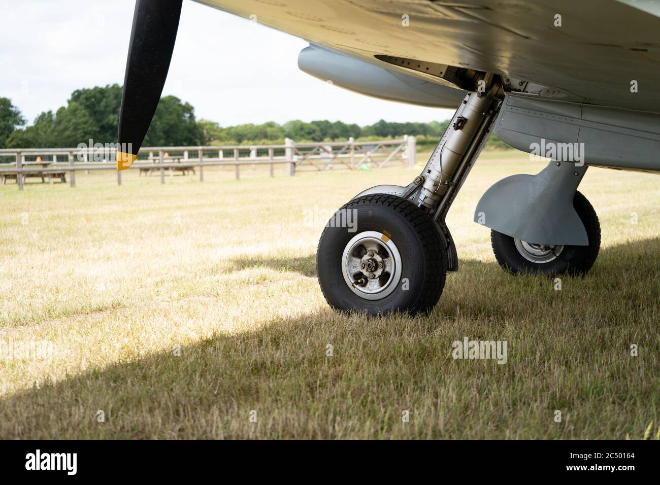 Close-up of a Supermarine Spitfire IX at Aero Legends, Headcorn ...