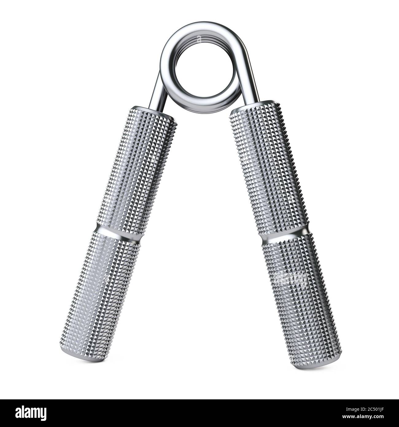 Metal Hand Grip Equipment for Exercise on a white background. 3d ...
