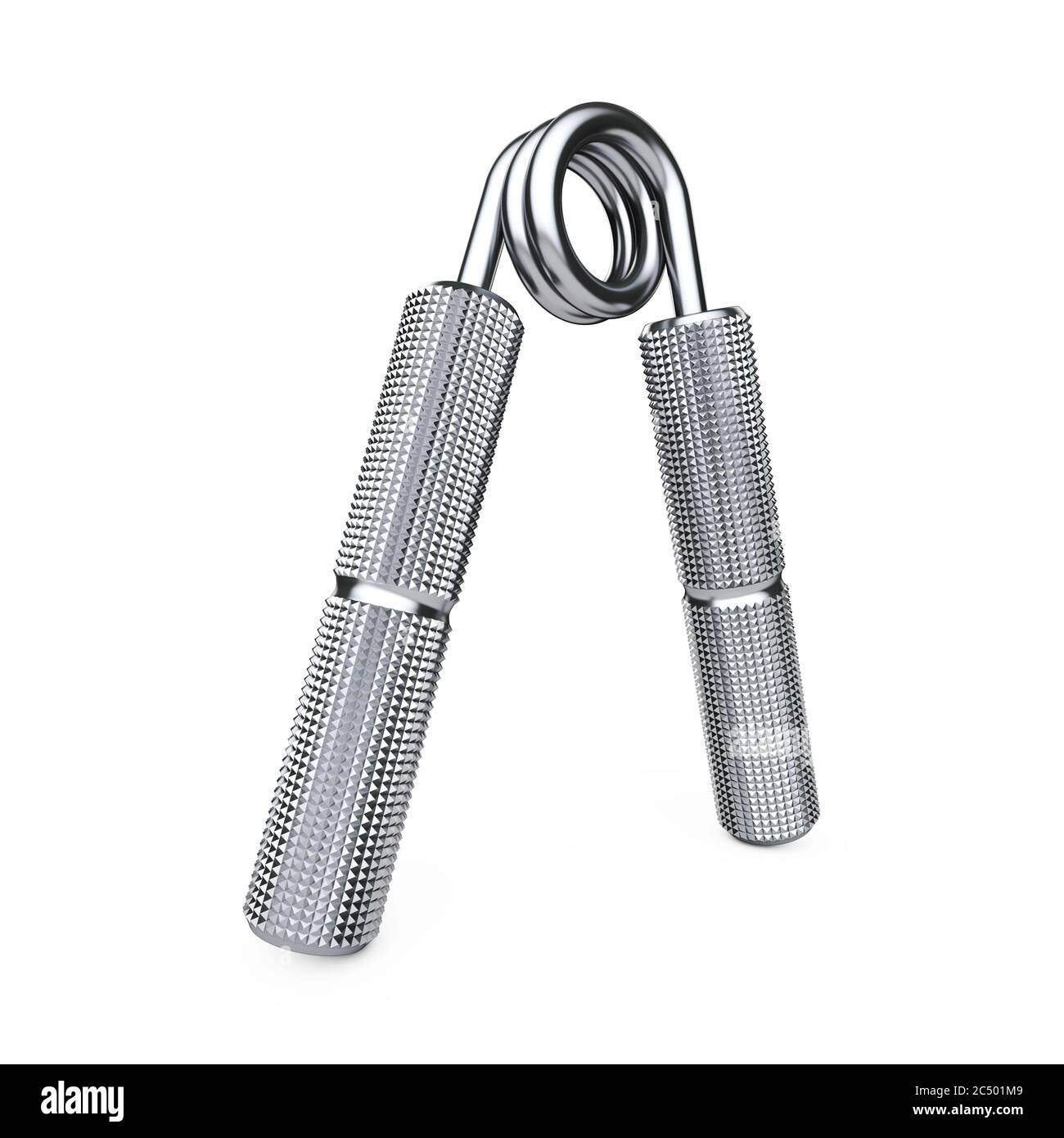Metal Hand Grip Equipment for Exercise on a white background. 3d ...