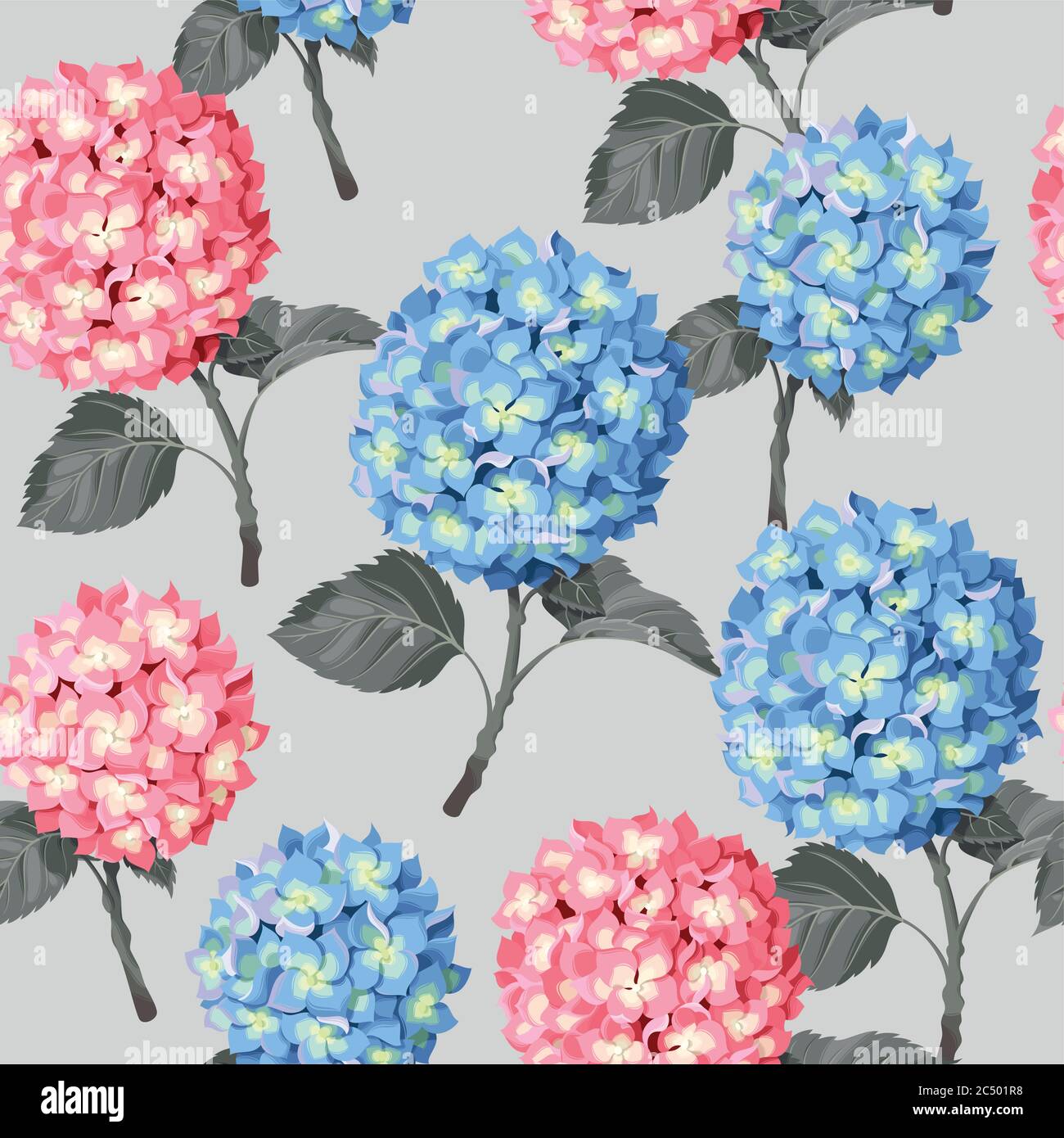 Hydrangea flower seamless Stock Vector Image & Art - Alamy