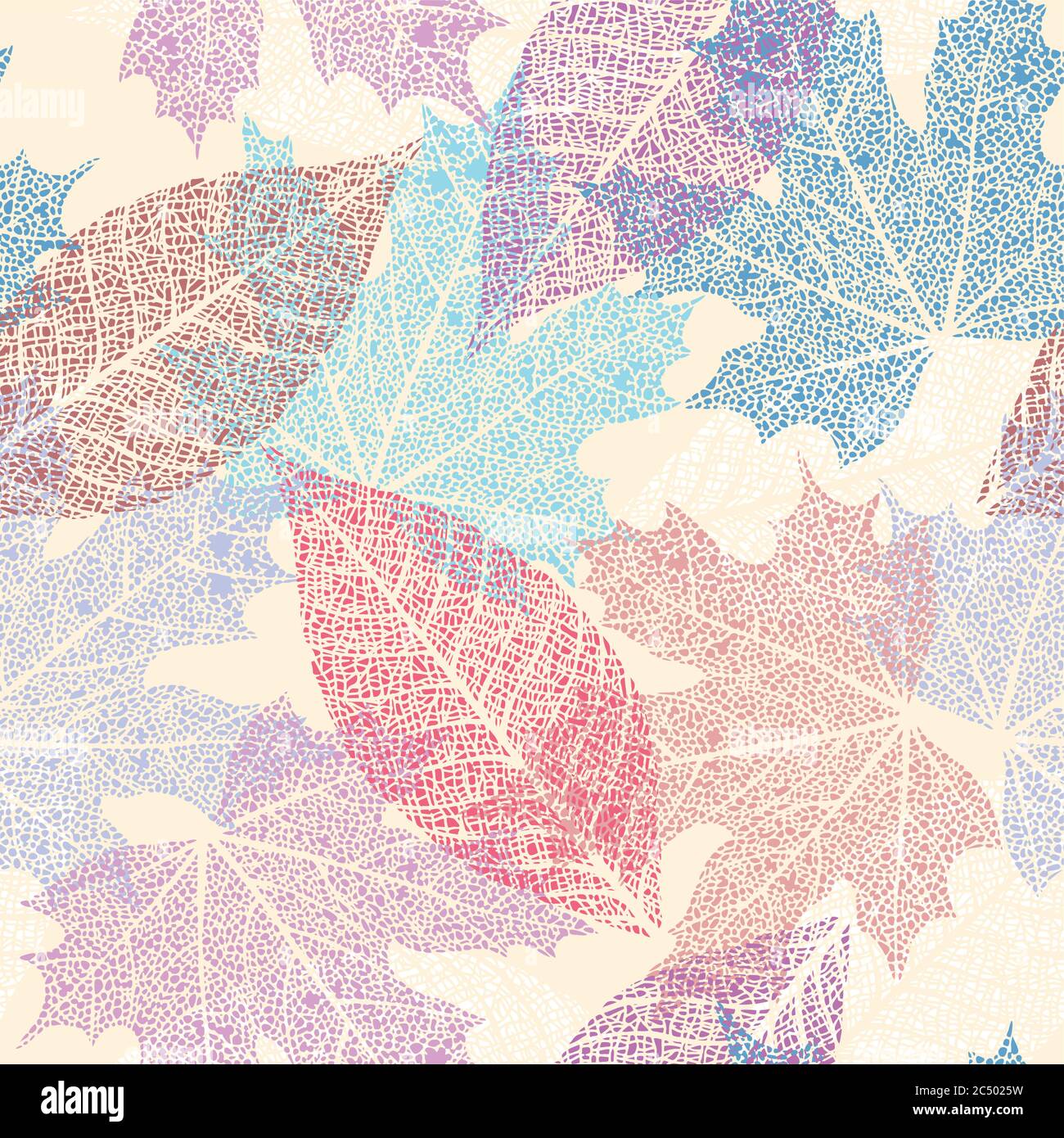 Skeletonized leaves seamless Stock Vector Image & Art - Alamy