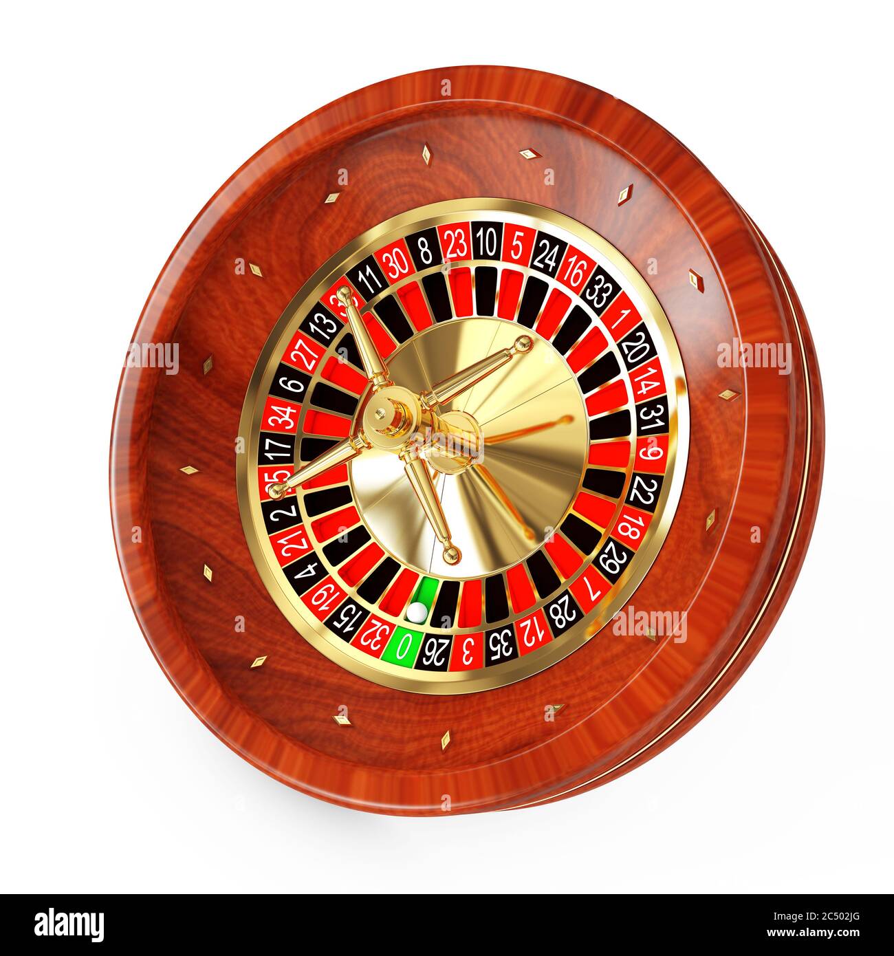 3d rendering roulette wheel Cut Out Stock Images & Pictures - Alamy