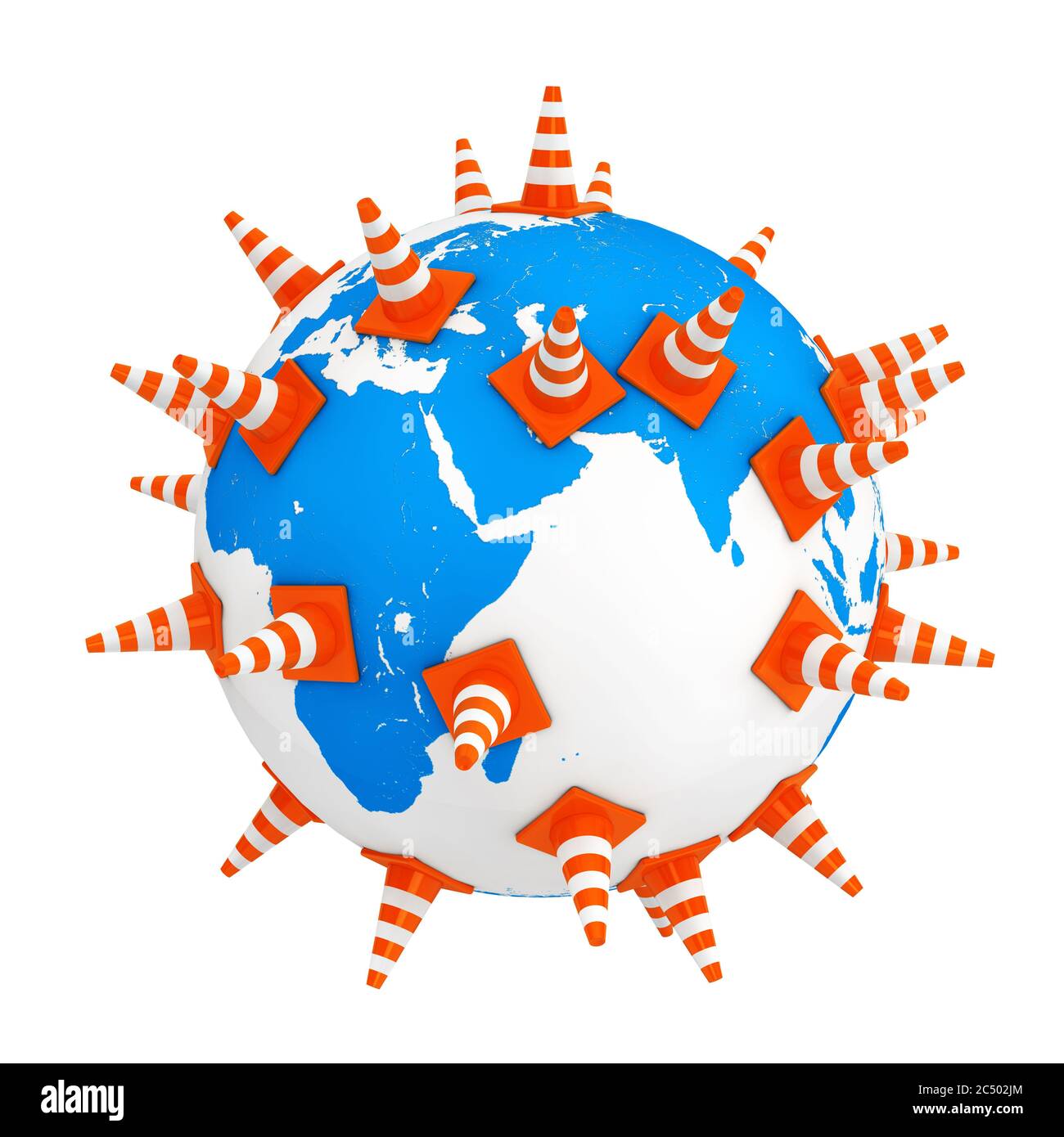 Striped white world map hi-res stock photography and images - Alamy