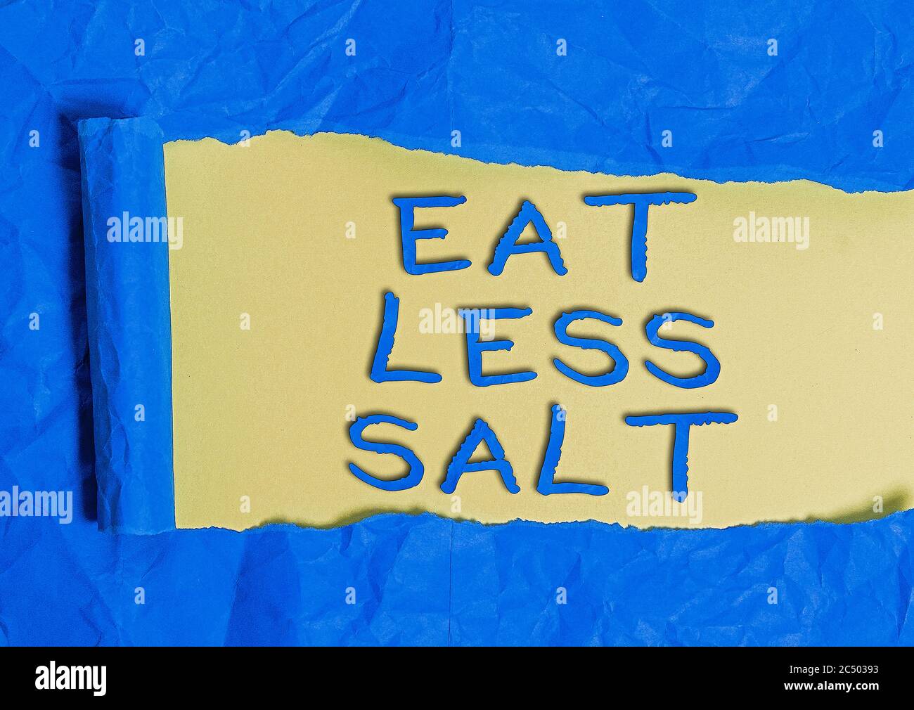 Word writing text Eat Less Salt. Business photo showcasing reducing the ...