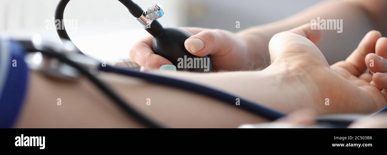 Nurse holding professional tool Stock Photo - Alamy