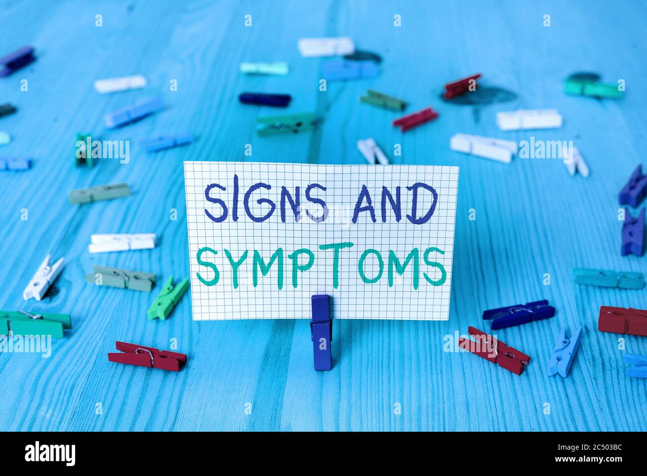 Conceptual hand writing showing Signs And Symptoms. Concept meaning ...