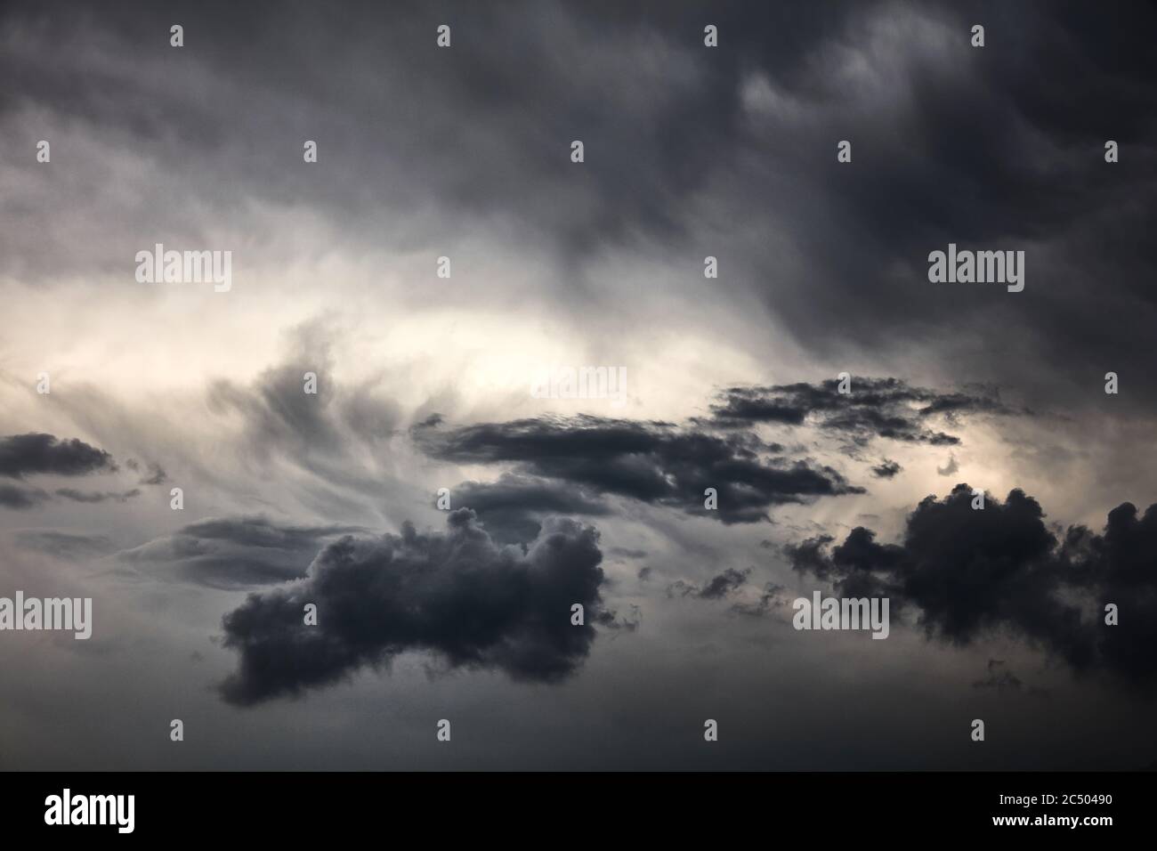 Clouds background. Dramatic grey clouds Stock Photo - Alamy