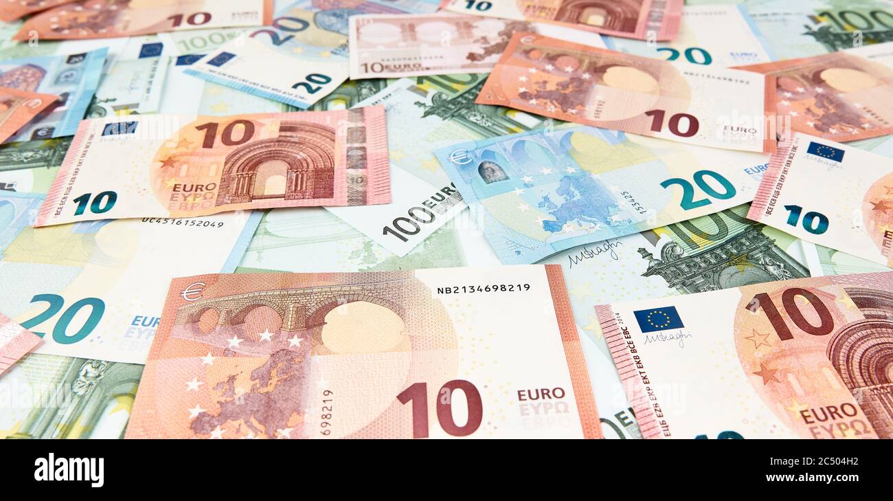 Euro Money. euro cash background. Euro Money Banknotes Stock Photo - Alamy