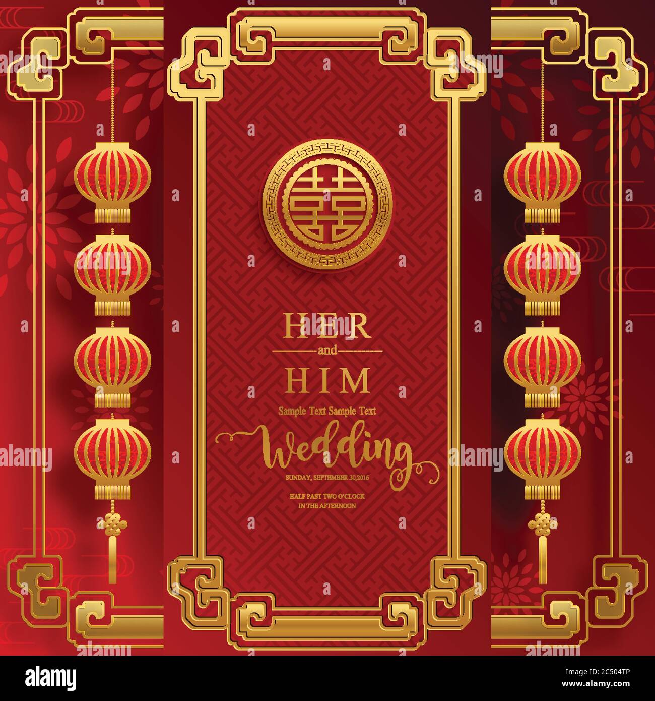 China marriage ceremony Stock Vector Images - Alamy