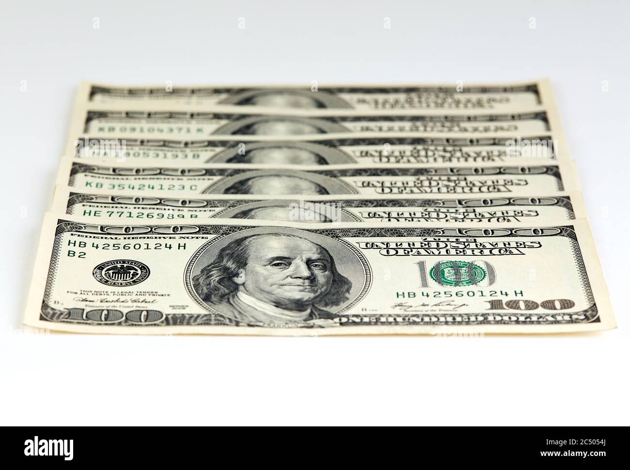 One Hundred Dollar Banknotes. Dollars Closeup Concept. American Dollars ...