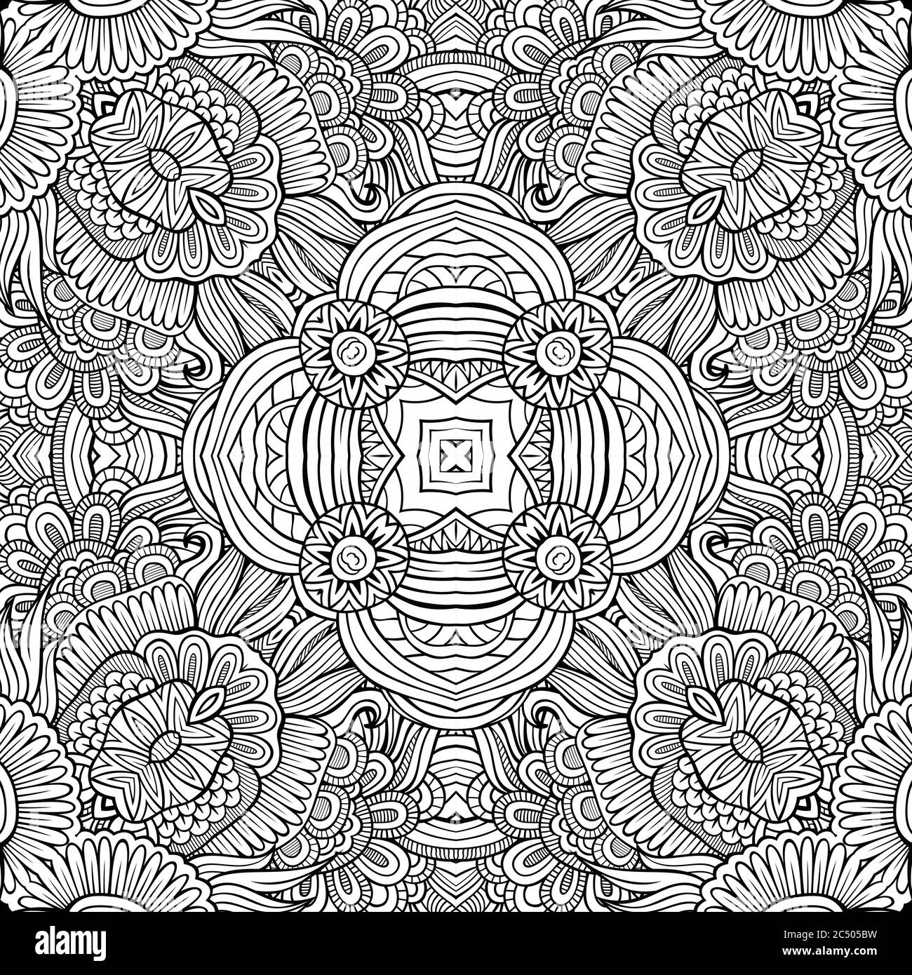 Abstract vector ethnic sketchy background Stock Vector Image & Art - Alamy