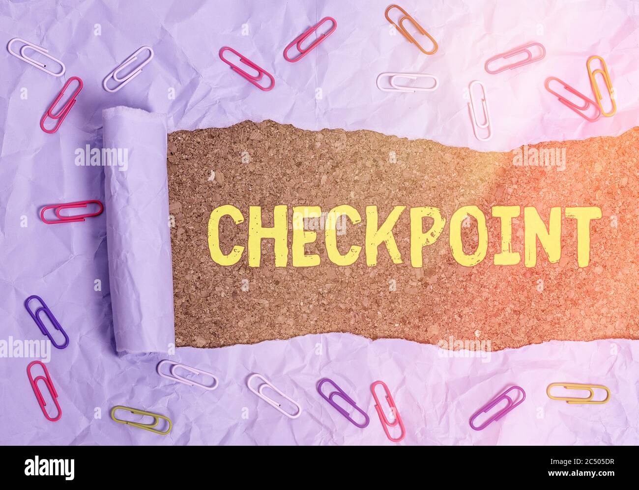 Conceptual hand writing showing Checkpoint. Concept meaning manned ...