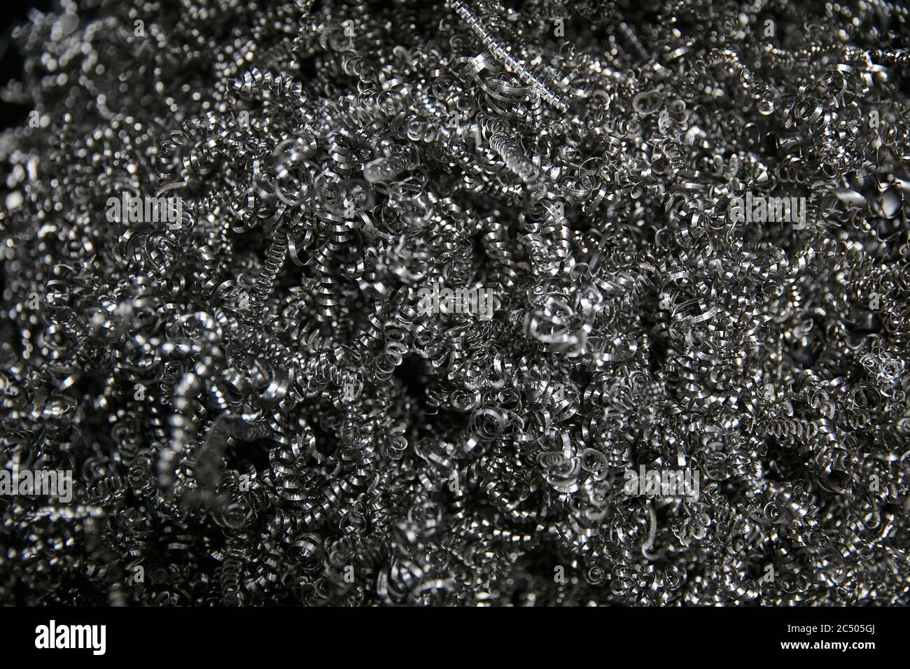 Metal shavings. Metalworking and materials Stock Photo - Alamy