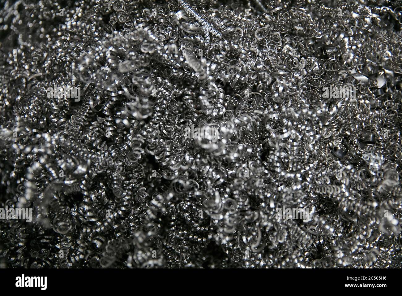 Metal shavings. Metalworking and materials Stock Photo - Alamy