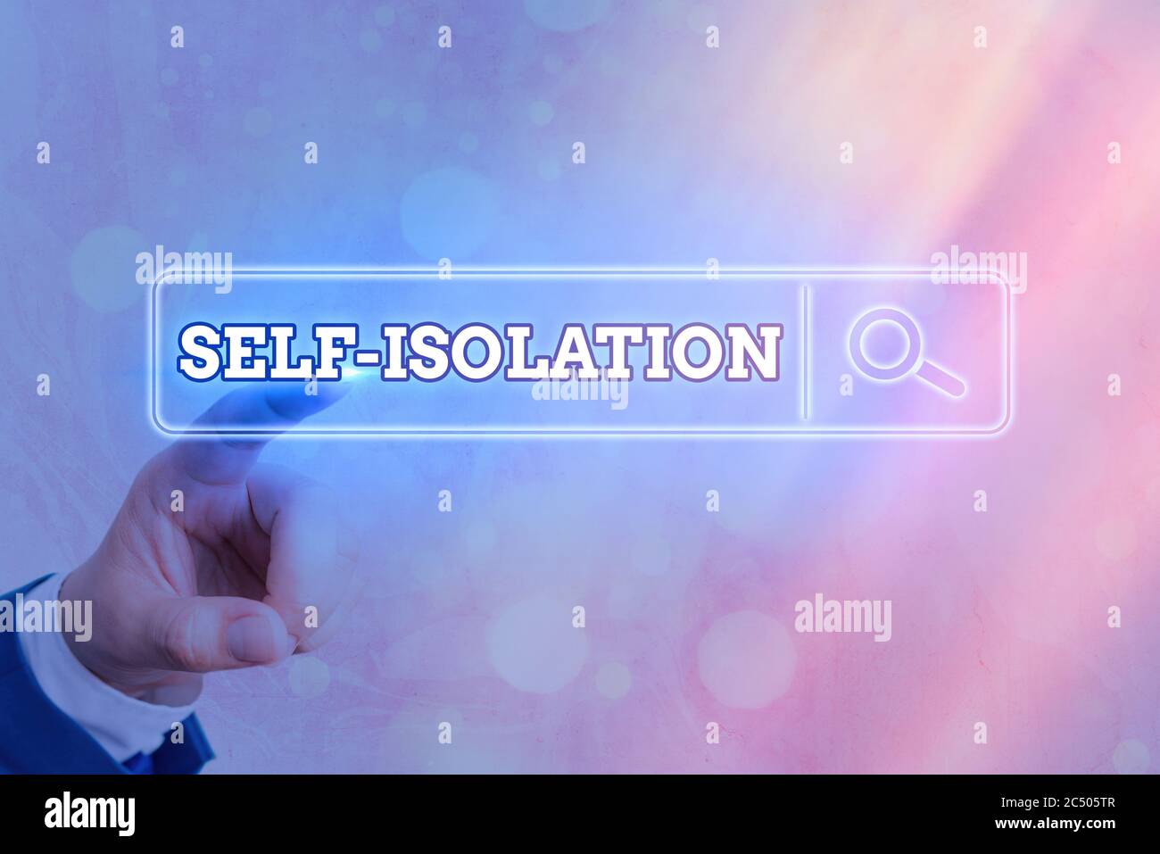 Writing note showing Self Isolation. Business concept for promoting ...