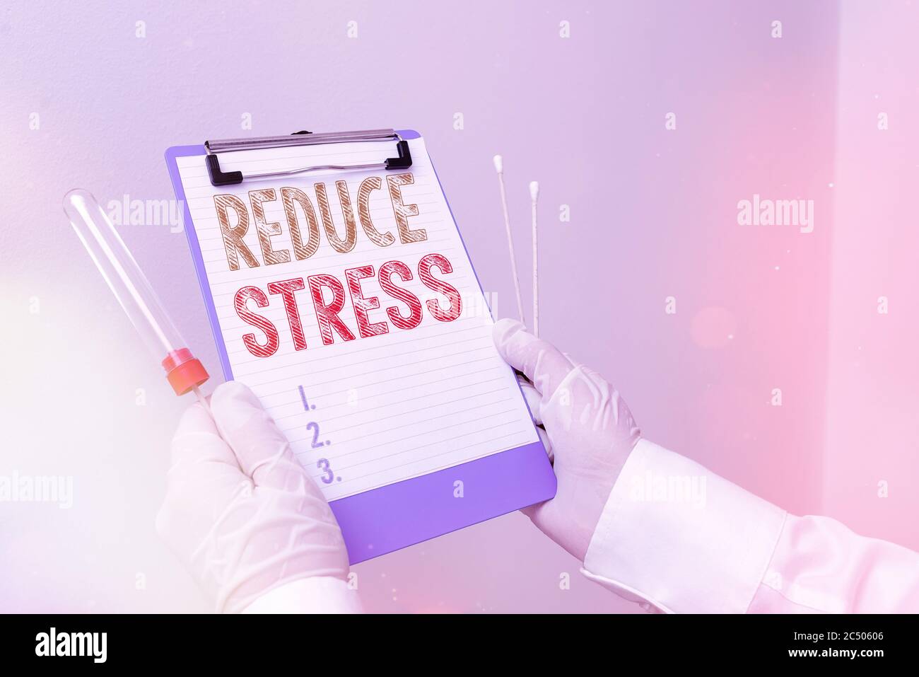 Text sign showing Reduce Stress. Business photo showcasing to lessen ...