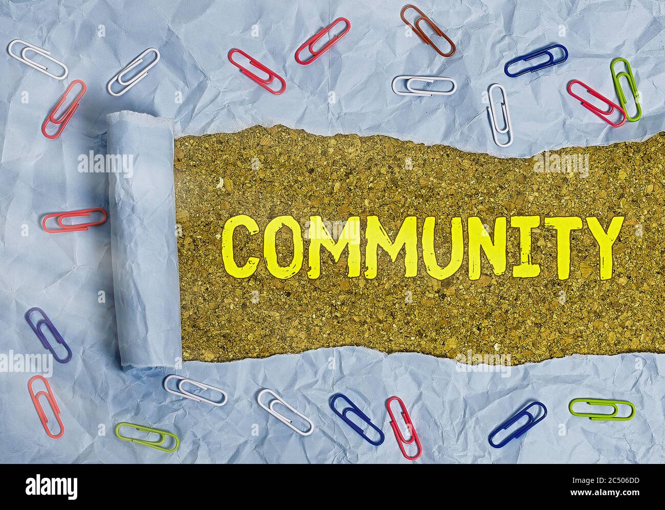 Conceptual hand writing showing Community. Concept meaning group of ...