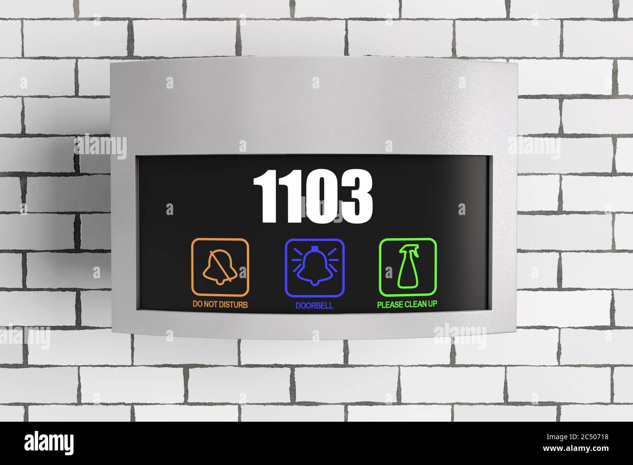 Luxury Hotel Electronic Doorplate Touch Doorbell Switch with Room ...