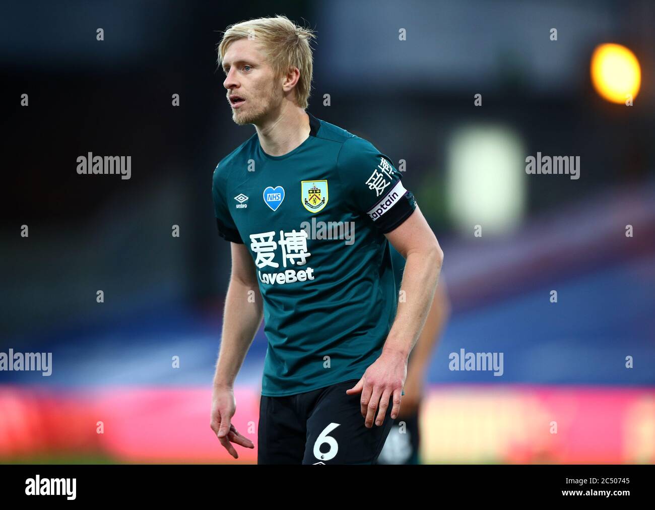 Burnley's Ben Mee during the Premier League match at Selhurst Park ...