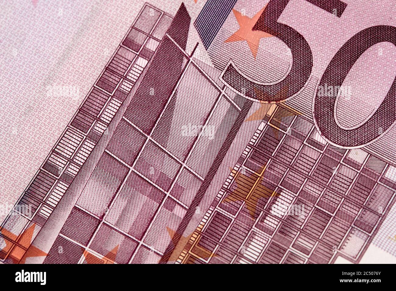 Five houndreds euro banknotes. 500 Euro paper cash. European Union ...