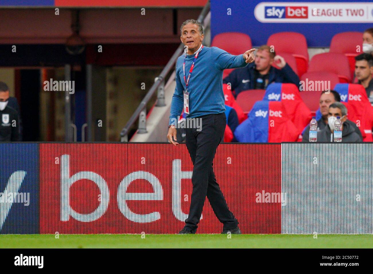 London, UK. 29th June, 2020. Northampton Town manager Keith Curle ...