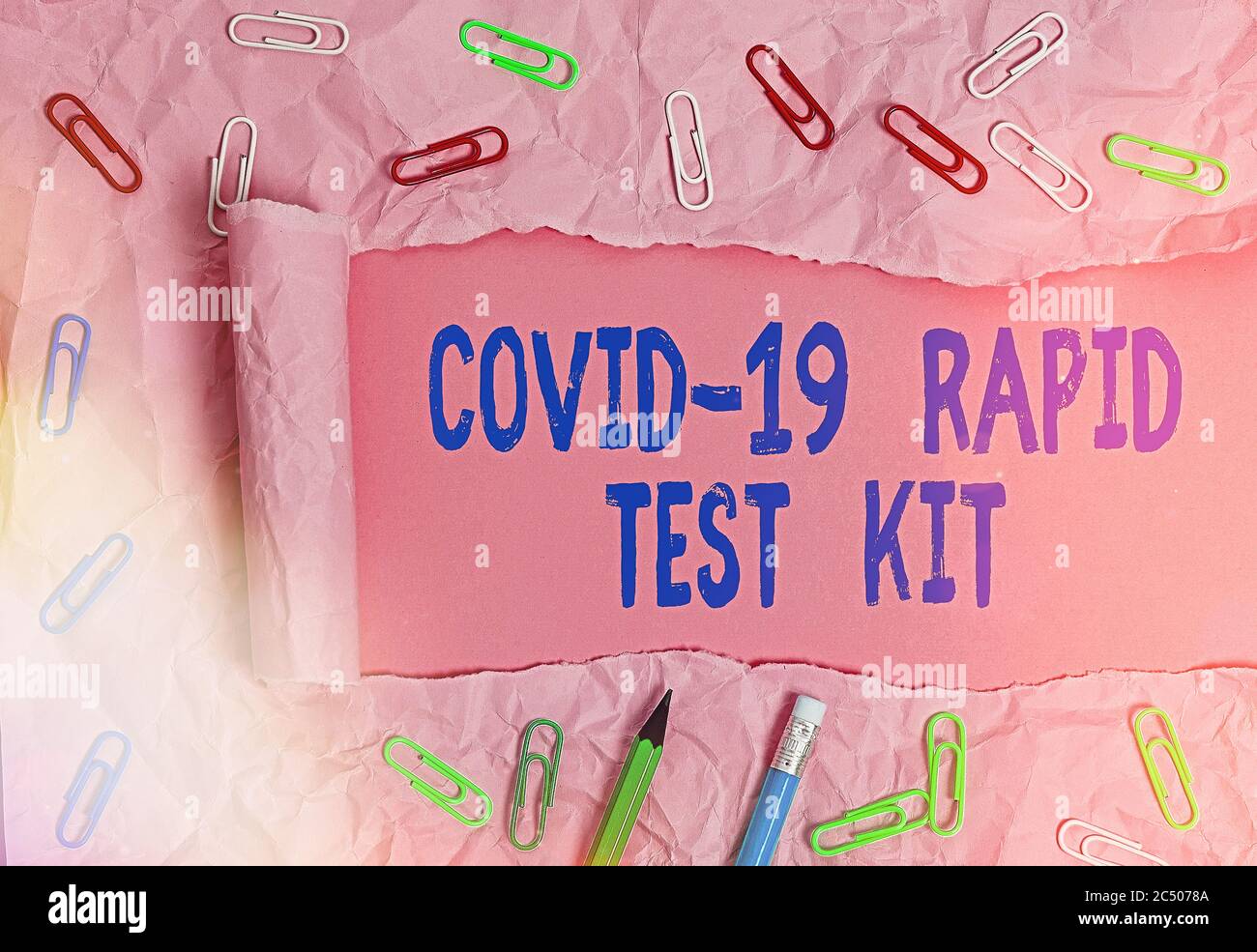 Conceptual hand writing showing Rapid Test Kit. Concept meaning ...
