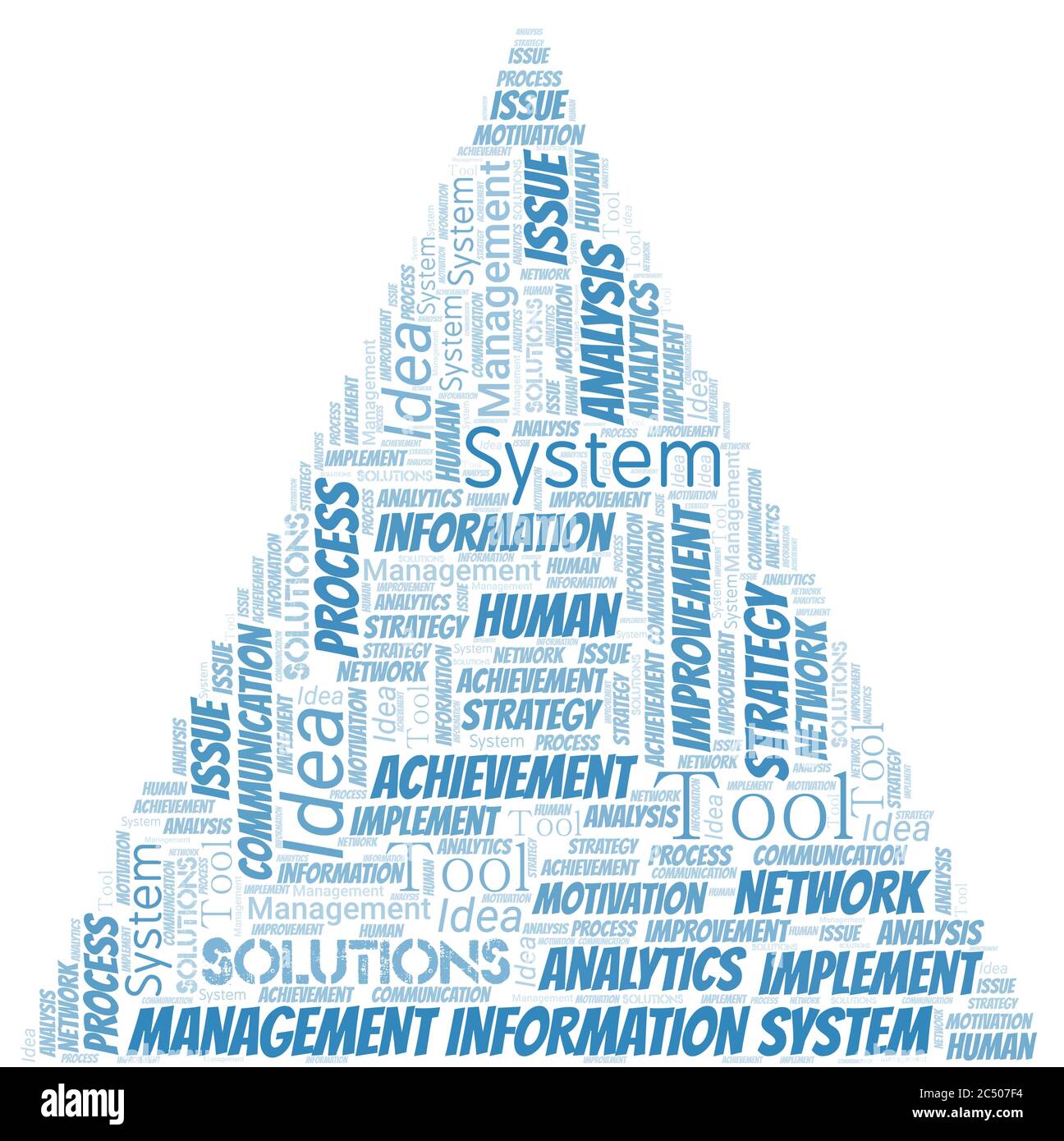 Management Information System typography vector word cloud. Wordcloud ...