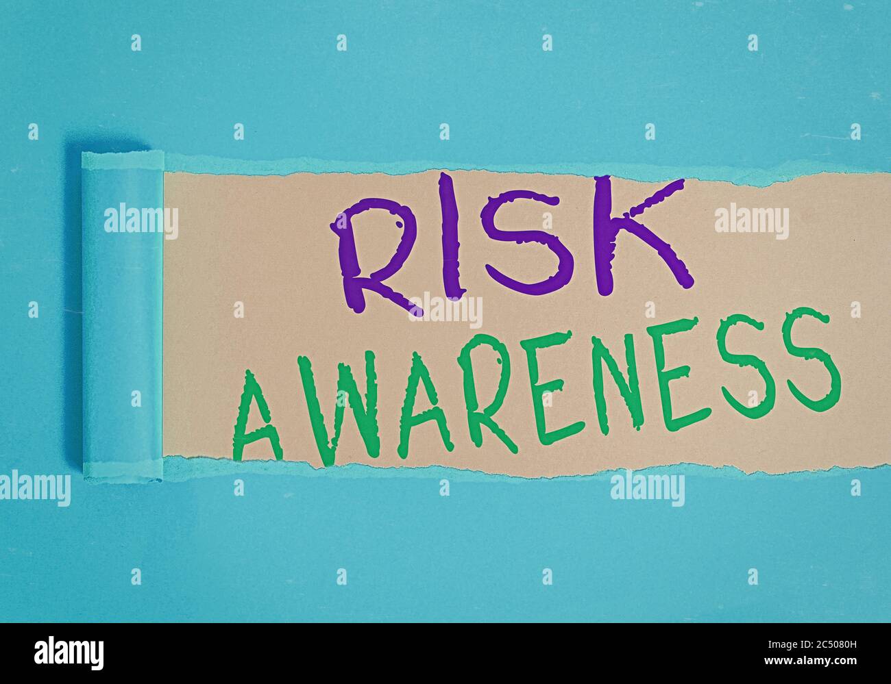 Handwriting text writing Risk Awareness. Conceptual photo recognizing ...