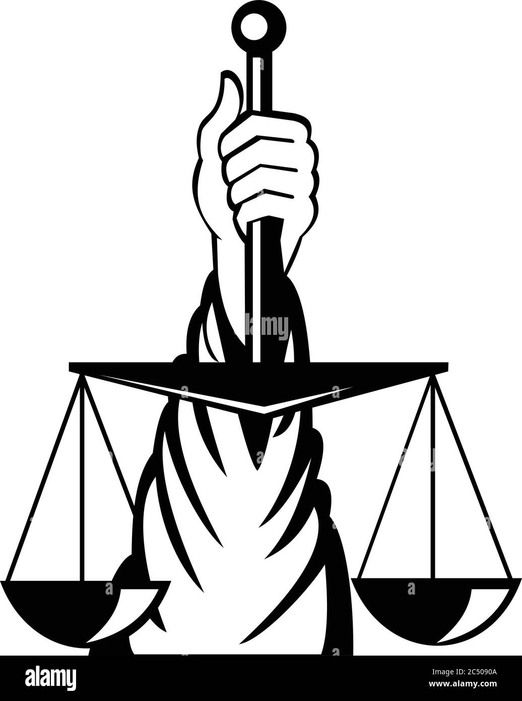 Equity holding scales Stock Vector Images - Alamy