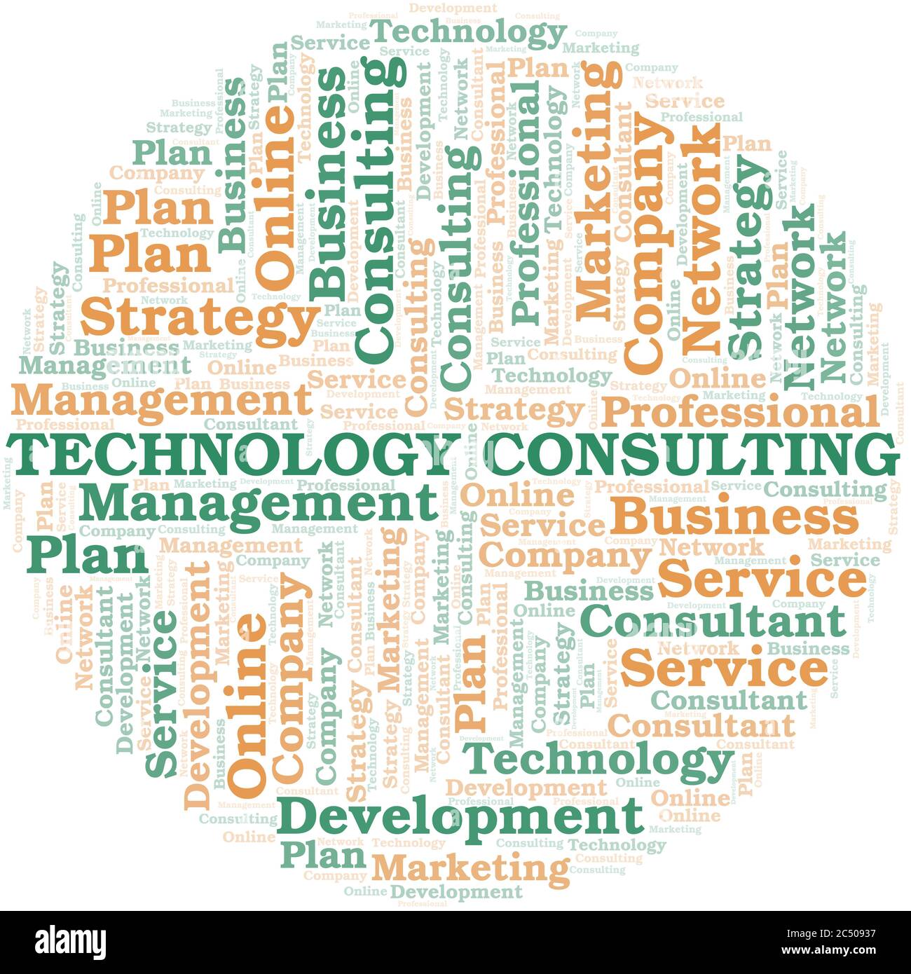 Consulting word cloud illustration tag Cut Out Stock Images & Pictures ...