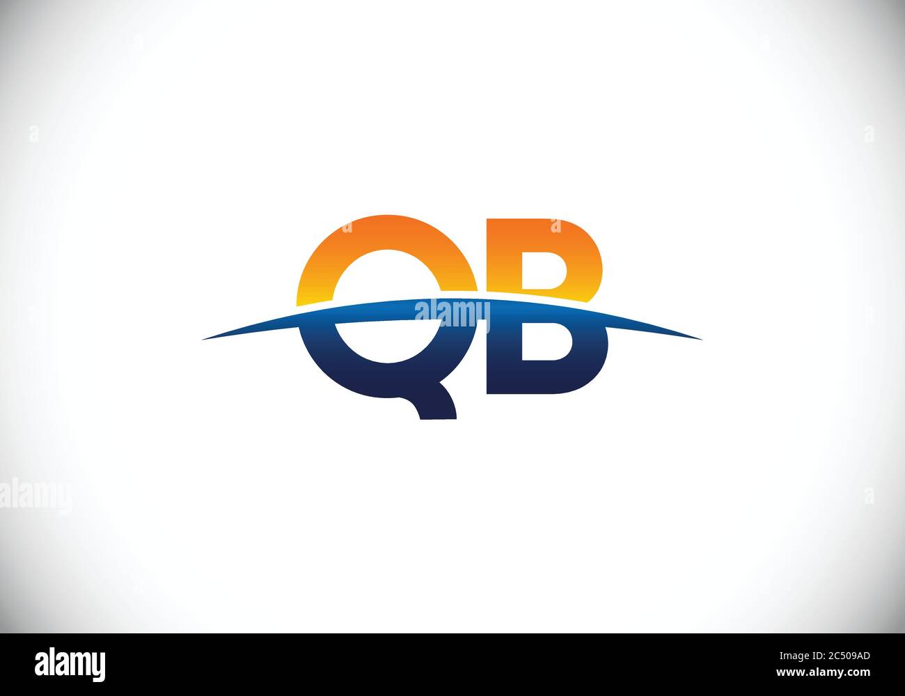 Initial Monogram Letter Q B Logo Design Vector Template. Q B Letter ...