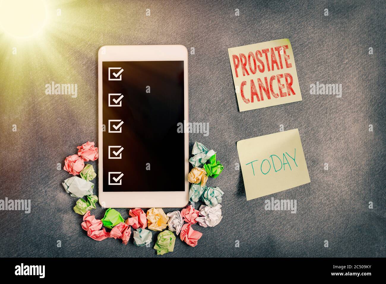 Conceptual hand writing showing Prostate Cancer. Concept meaning ...