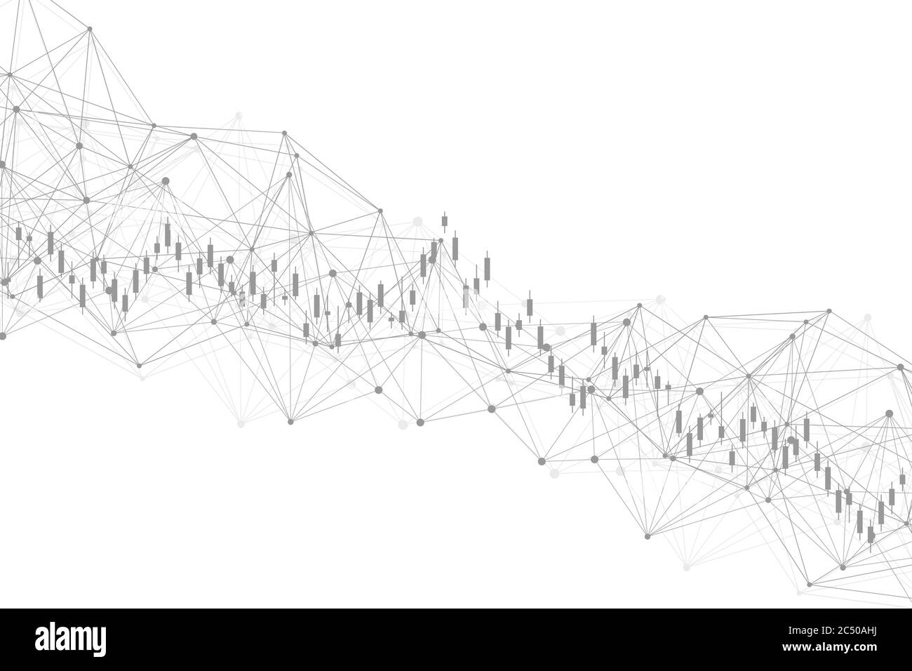 Stock market or forex trading graph. Chart in financial market vector ...