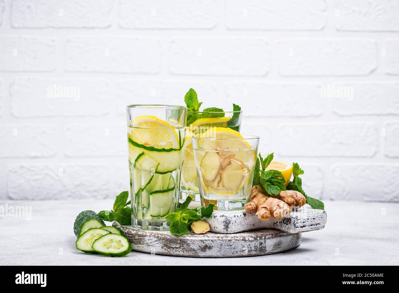 Detox water infused sliced hi-res stock photography and images - Alamy