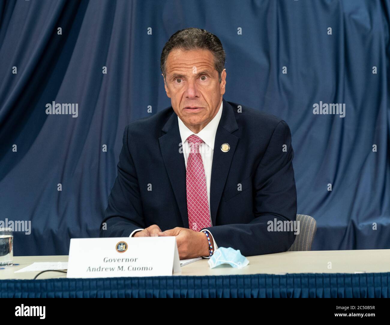 New Yrok, NY - June 29, 2020: NYS Governor Andrew Cuomo makes an ...