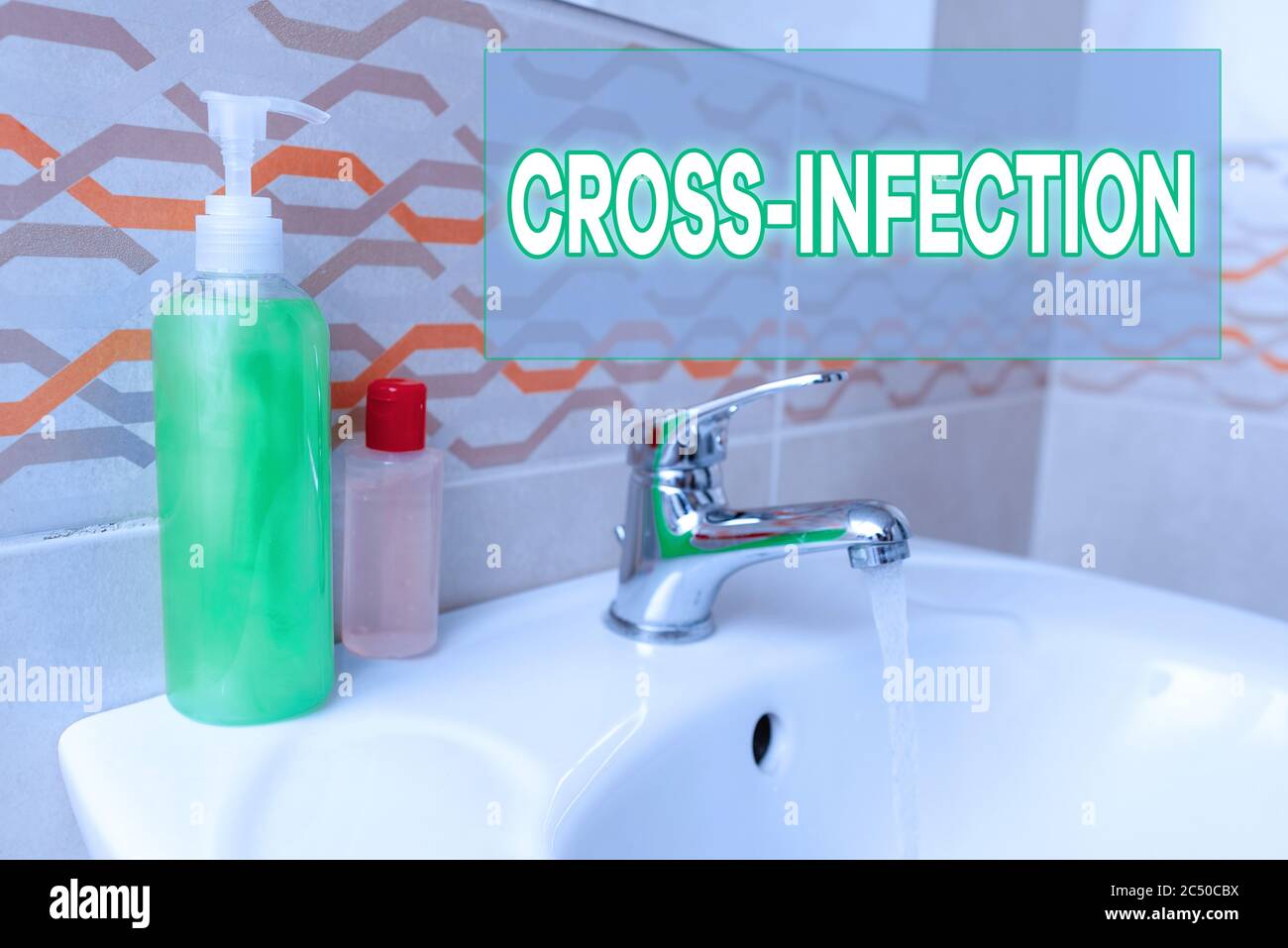 Text sign showing Cross Infection. Business photo text diseasecausing ...