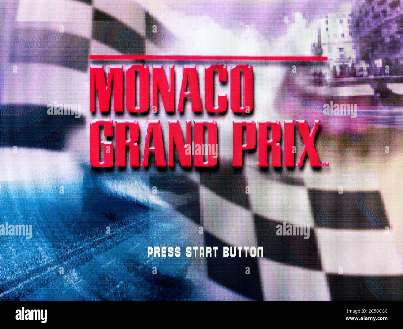 Monaco Grand Prix - Sony Playstation 1 PS1 PSX - Editorial use only ...