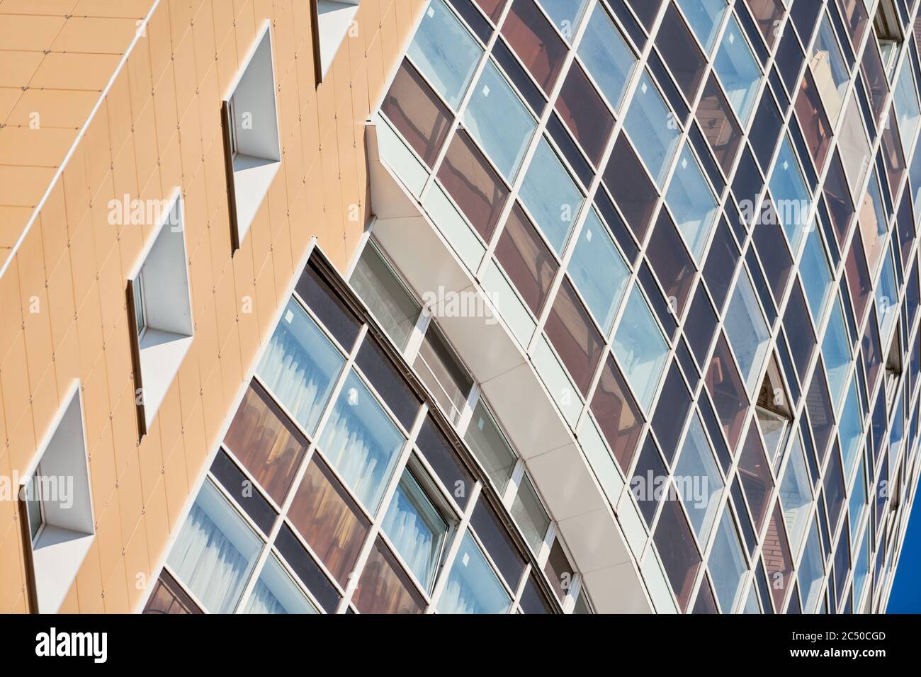 Multistorey building. Rhythm in photography. Multi-storey facade ...
