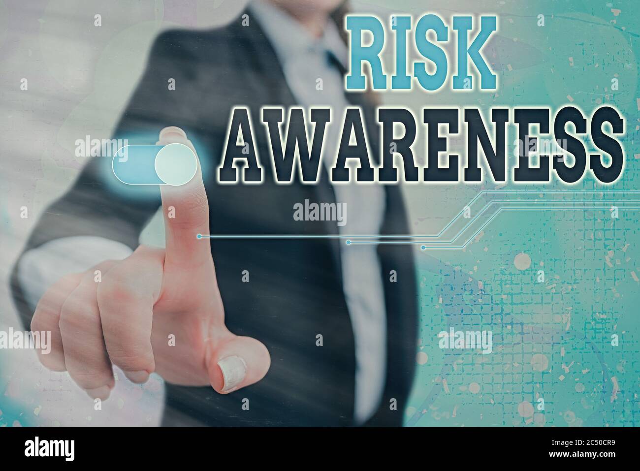 Conceptual hand writing showing Risk Awareness. Concept meaning ...