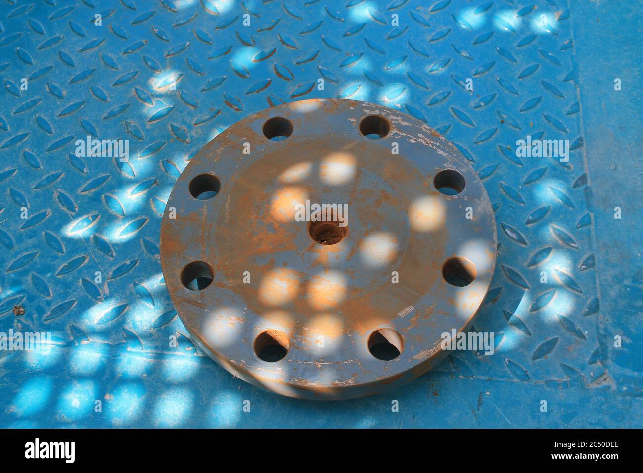 Oil pipes in a petrochemical plant during the production of oil and gas ...