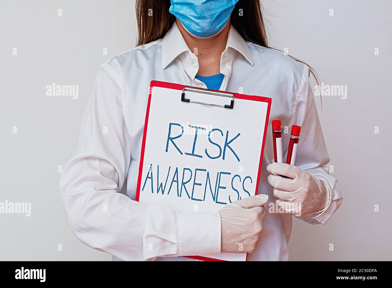 Handwriting text writing Risk Awareness. Conceptual photo recognizing ...