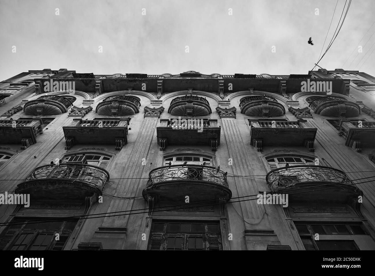 Street view of old town. Colonial Architecture Detail. Typical colonial ...