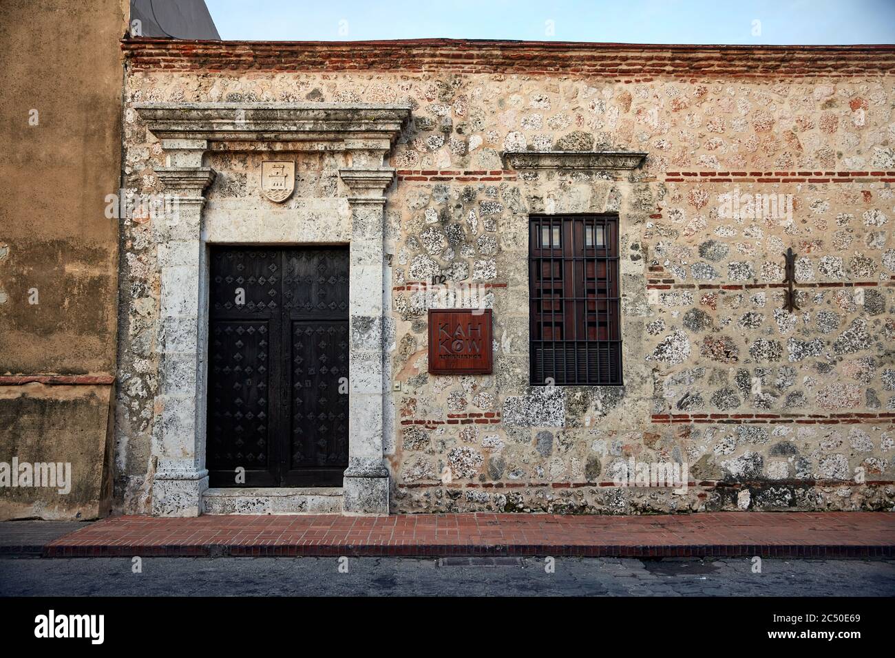 Colonial Architecture Detail. Typical colonial style in Santo Domingo ...