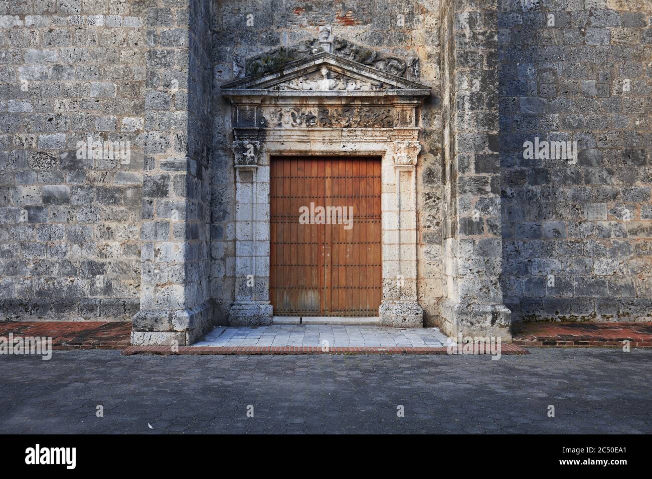 Colonial Architecture Detail. Typical colonial style in Santo Domingo ...