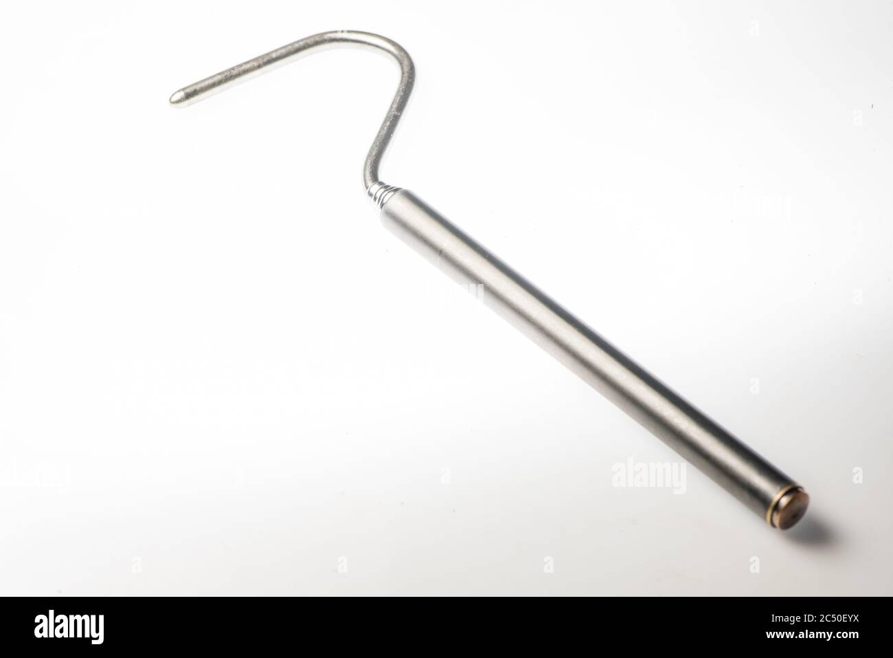 A small collapsible snake hook for working with venomous species on a ...