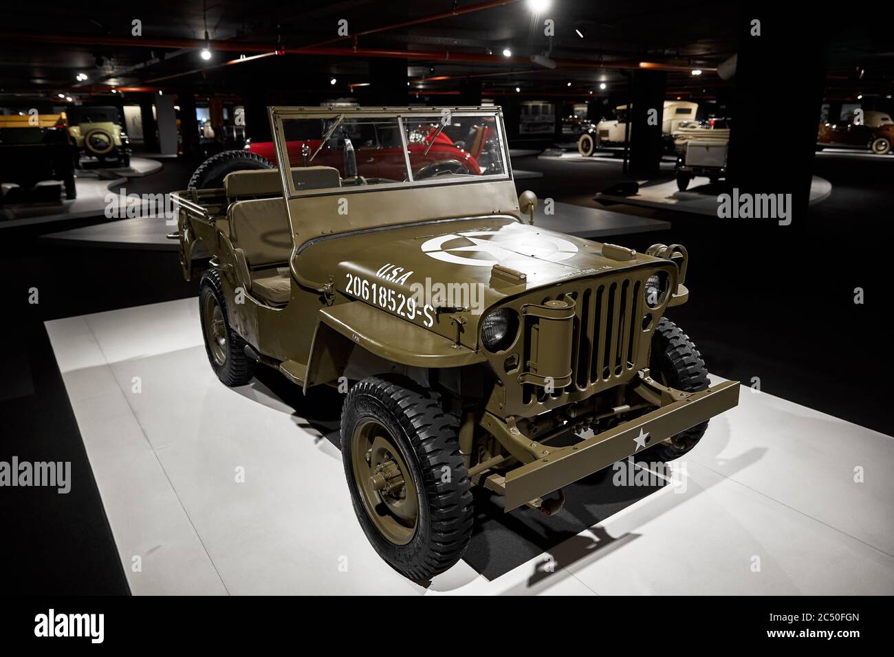 Willys MB 1944. U.S. Army Truck. All terrain vehicle of the Second ...