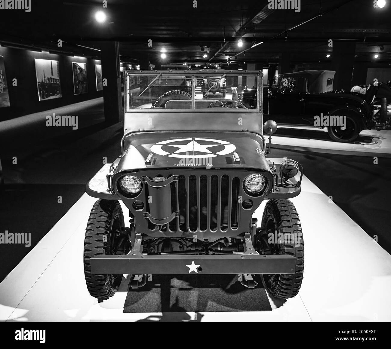 Willys MB 1944. U.S. Army Truck. All terrain vehicle of the Second ...