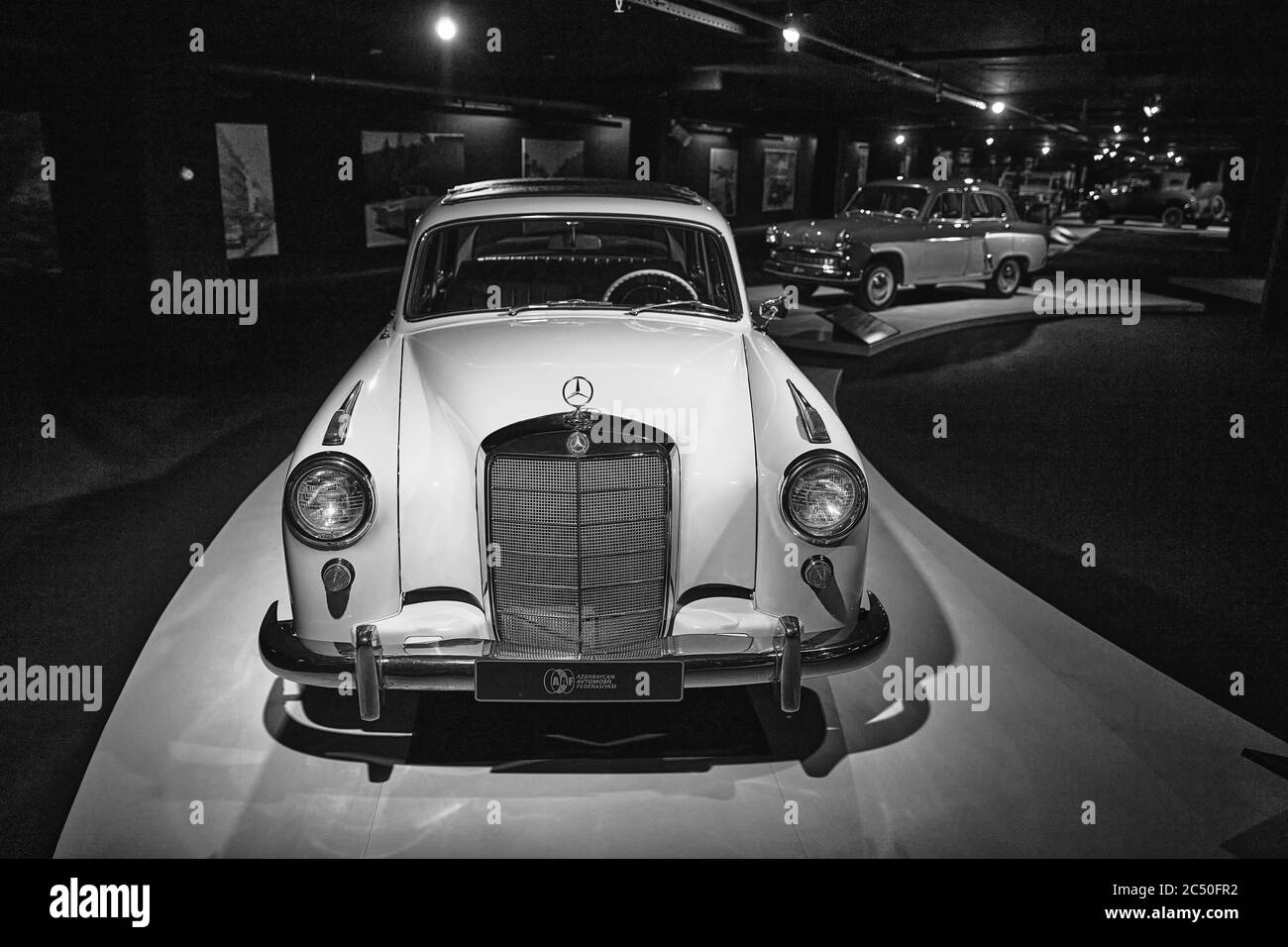 Mercedes-Benz W180 220S (1954). Retro car on exhibition. Classic Car ...