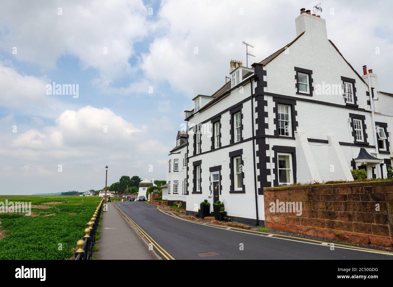 Parkgate, Wirral, UK: Jun 17, 2020: A general street scene view of ...